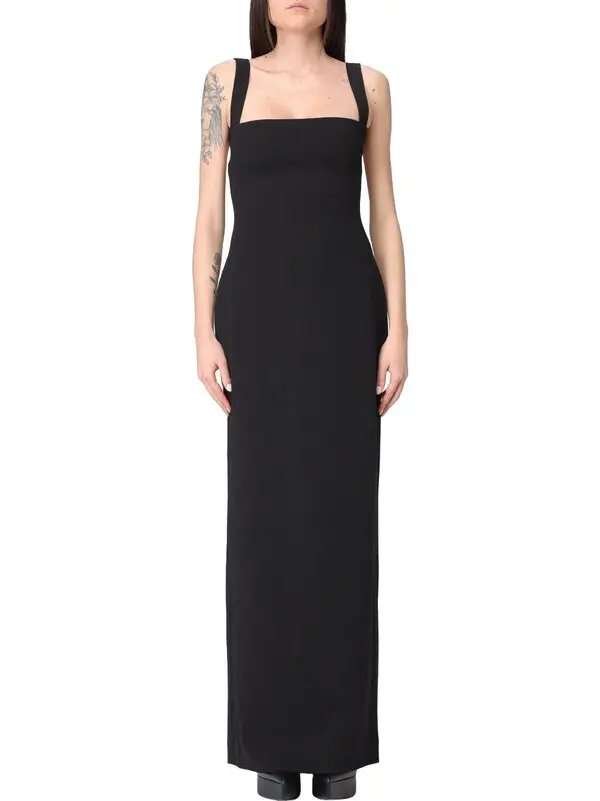 Solace London Column Gown - Black