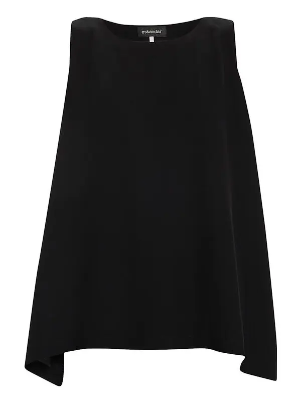 Eskandar A-line Long Plus Shell - Black