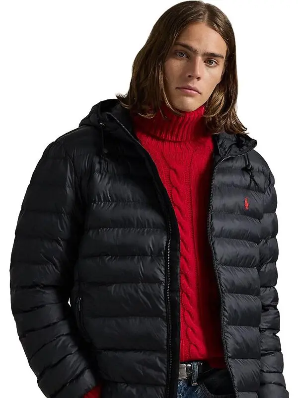 Ralph Lauren Packable Hooded Jacket - Polo Black