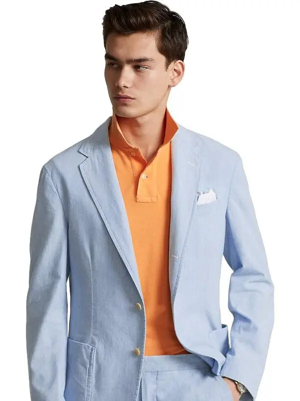 Ralph Lauren Polo Soft Tailored Suit Jacket - Chambray
