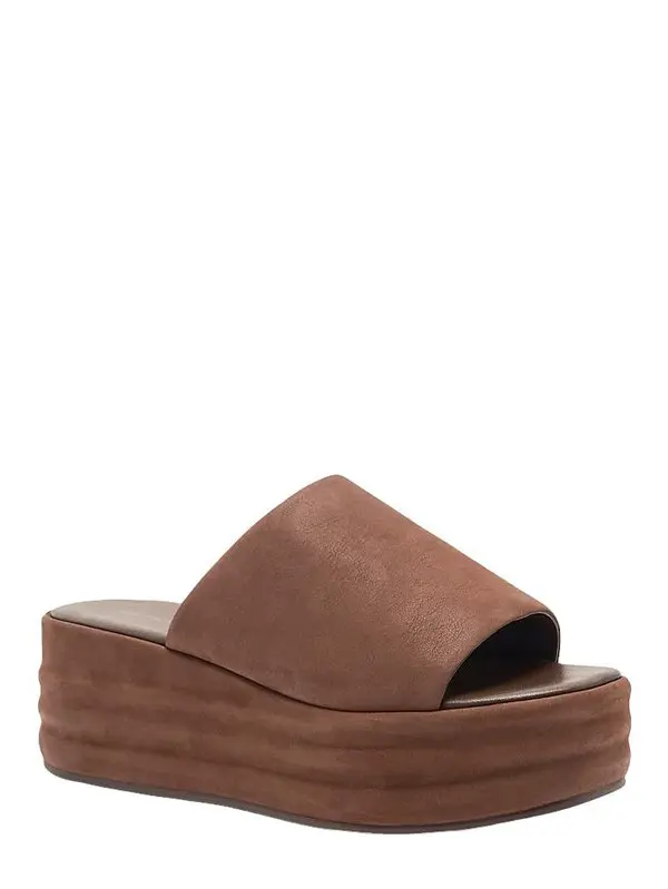 Free People Harbor Flatform Sandals - Oak