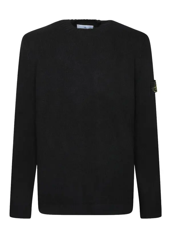 Stone Island Fancy Yarn Knitwear - Black