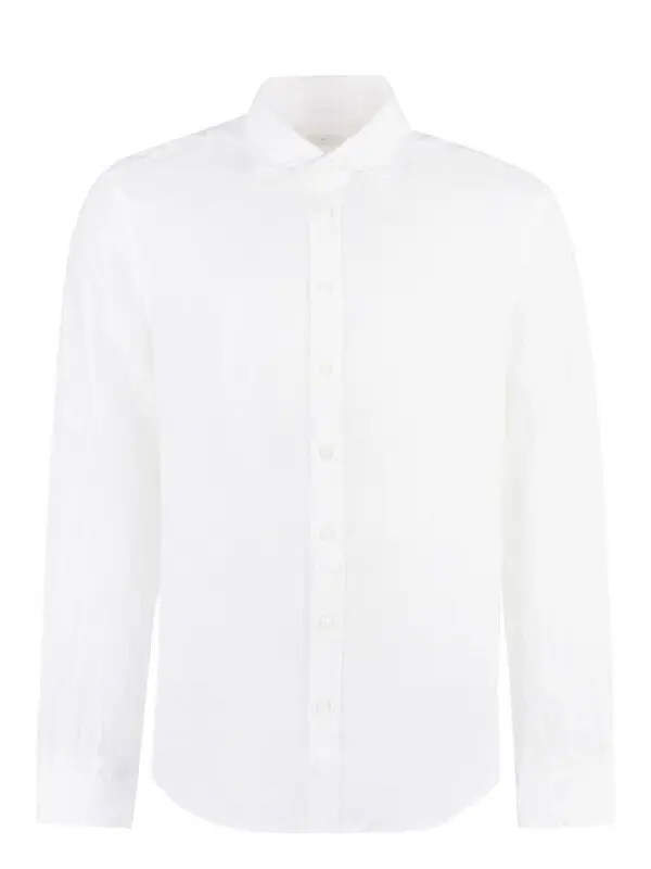 BASTONCINO Linen Shirt - White
