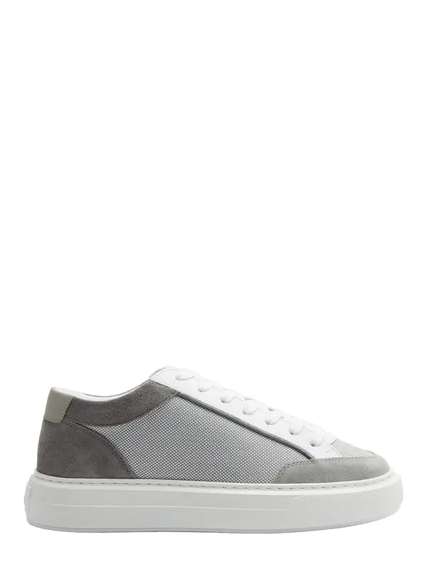 CLEENS Luxor Panelled Mesh Sneakers - White