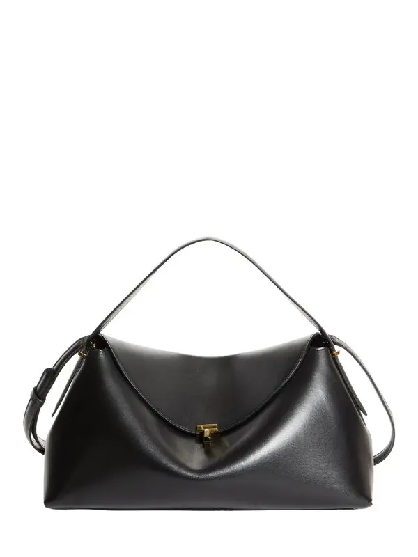 TOTÊME T-lock Curve Shoulder Bag - Black