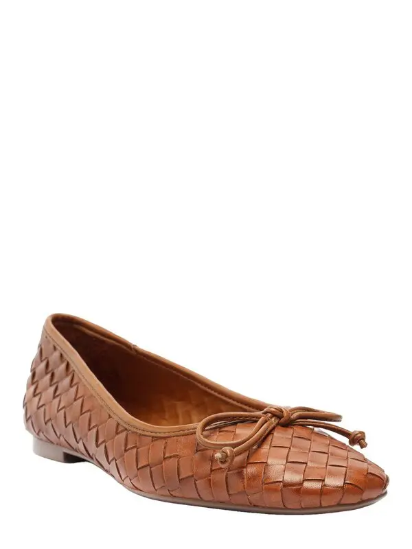 Schutz Arissa Woven Ballet Flat - Miele