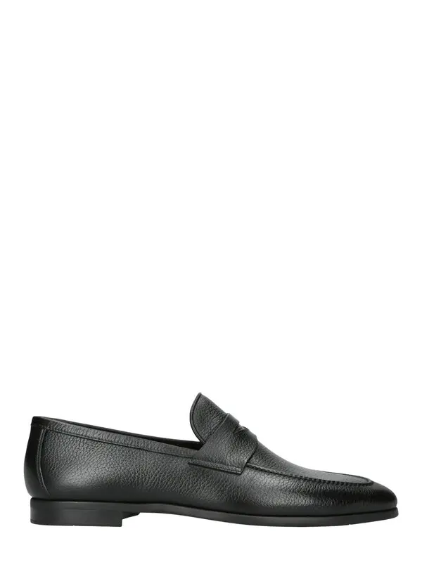 Magnanni Leather Diezma Ii Loafers - Black