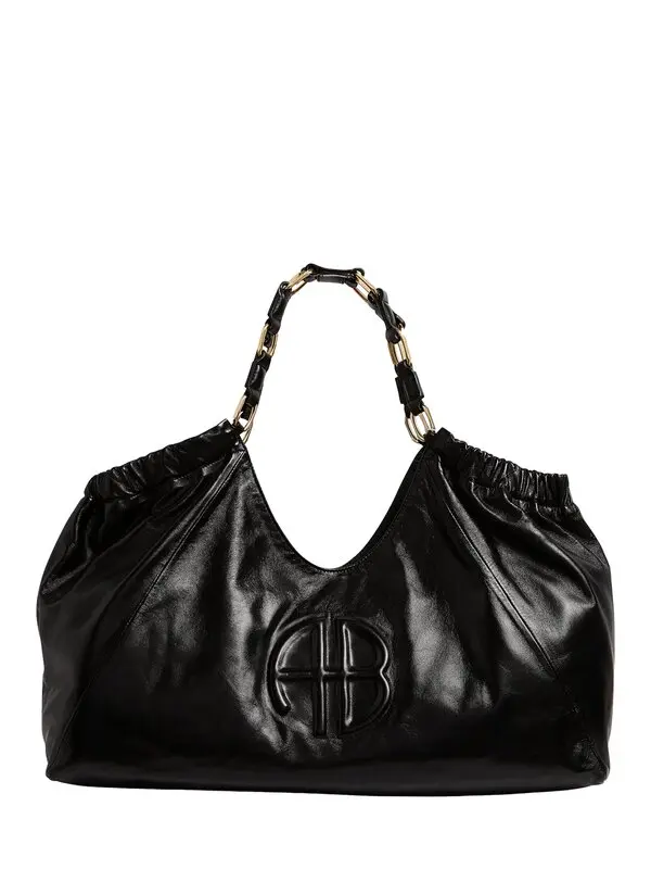 ANINE BING Leather Kate Tote Bag - Black