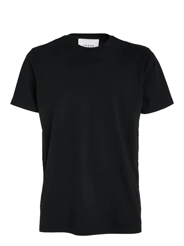 FRAME Cotton T-shirt - Black