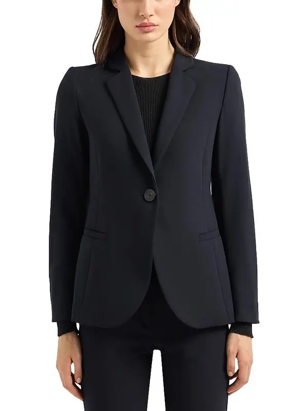 Emporio Armani Barathea Blazer - Black Denim