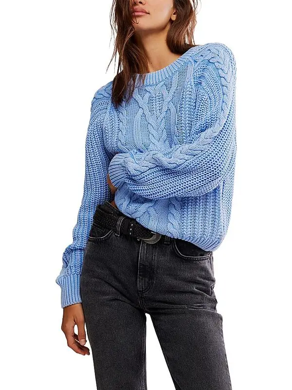 Free People Frankie Cable Sweater - Della Robb
