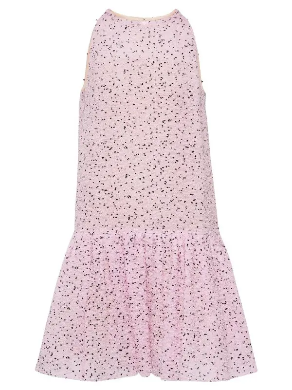 Oscar De La Renta Fil Coupé Minidress - Black