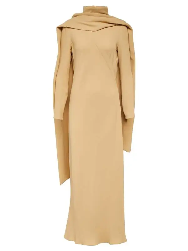 THE ROW Pascal Draped Maxi Dress - Beige