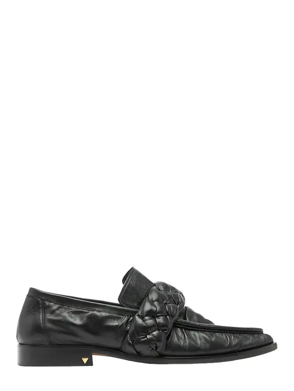 Bottega Veneta Astaire Leather Loafers - Black