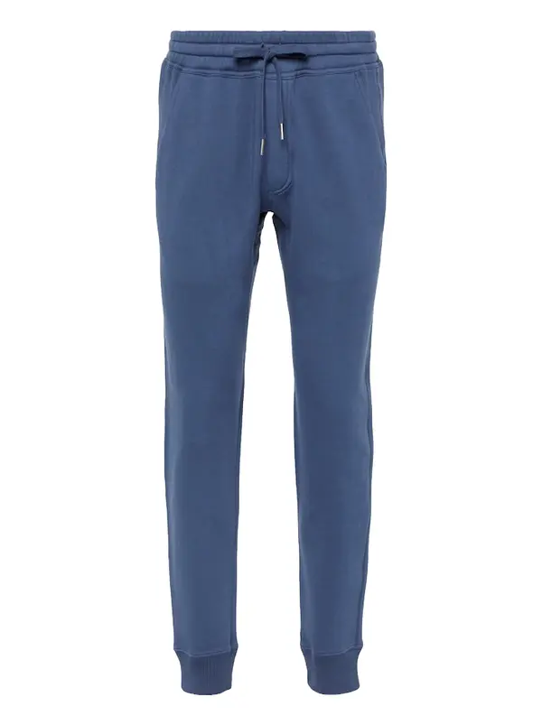TOM FORD Cotton Jersey Sweatpants - Blue