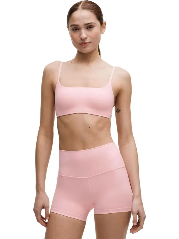 Lululemon Like A Cloud Spaghetti-strap Bra - Pink Pearl