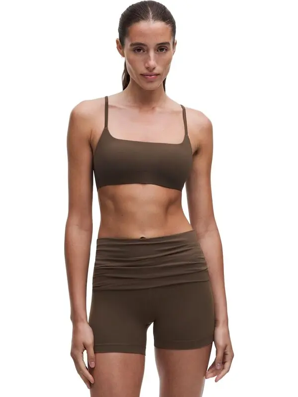 Lululemon Like A Cloud Spaghetti-strap Bra - Walnut Crunch