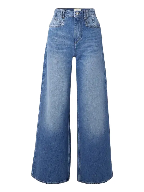 Isabel Marant Lemony High-rise Wide-leg Jeans - Blue
