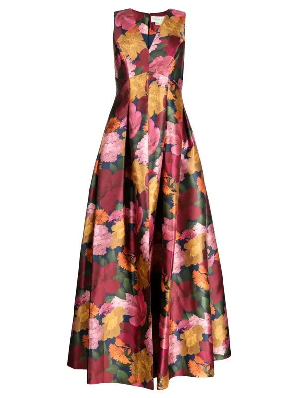 Sachin & Babi Brooke Floral-print Gown - Pink