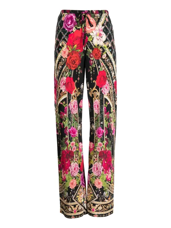 Camilla Reservation For Love Silk Trousers - Multicolour