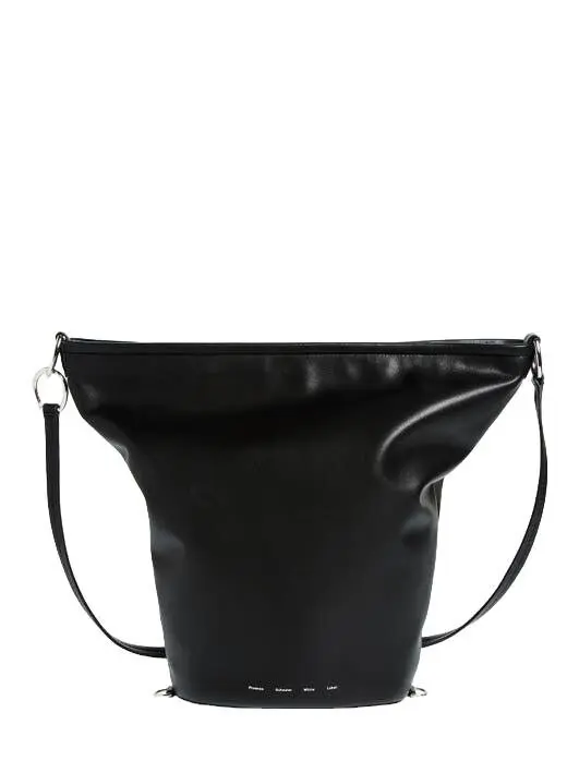 Proenza Schouler White Label Spring Leather Bucket Bag - Black