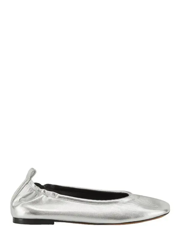 3.1 Phillip Lim Stretch-back Metallic Leather Ballet Flats - Silver