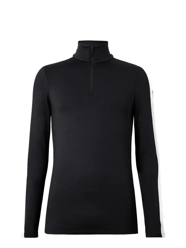 Fusalp Alpille Striped Ski Base Layer - Black