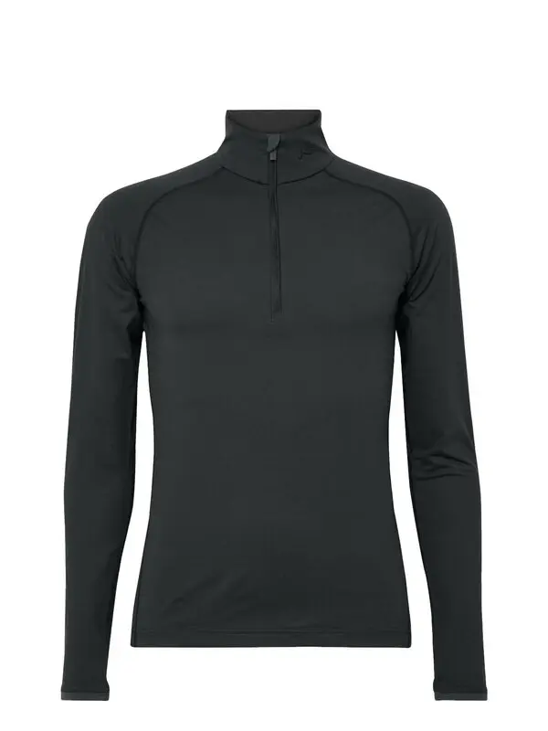 Kjus Stretch-jersey Half-zip Ski Mid-layer - Black