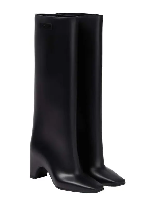 Coperni Rubber Bridge Knee-high Boots - Black