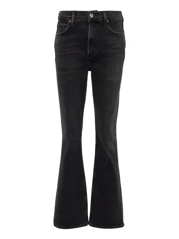 AGOLDE Nico High-rise Bootcut Jeans - Black