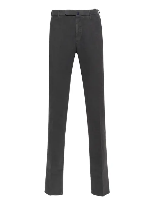 Incotex Mid-rise Straight-leg Chinos - Grey