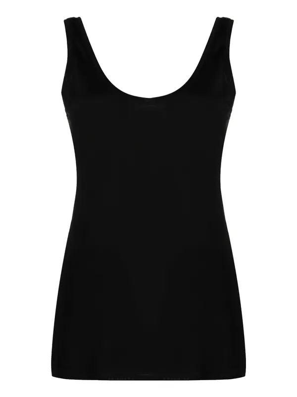 PETER DO Scoop-neck Sleeveless Top - Black