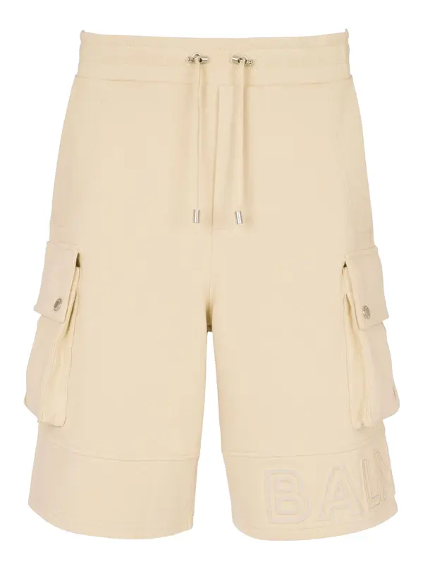 Balmain Logo-embossed Cargo Shorts - Neutrals
