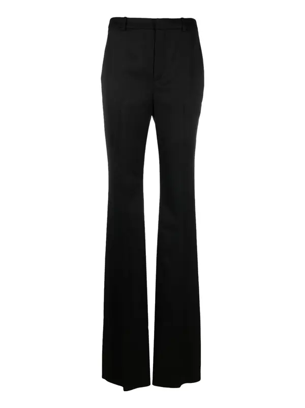 Saint Laurent Wool Tailored Trousers - Black