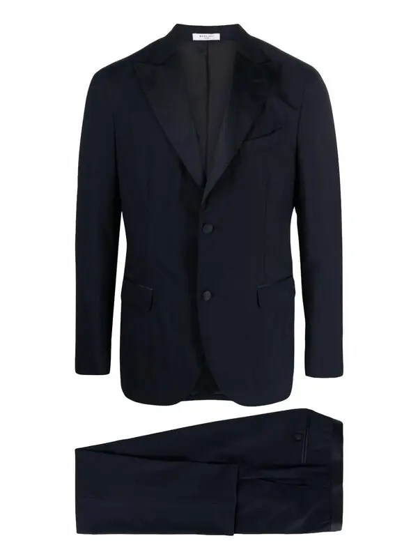 Boglioli Virgin-wool Dinner Suit - Blue