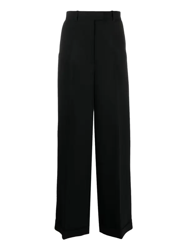 Viktor & Rolf Pressed-crease Tailored Trousers - Black