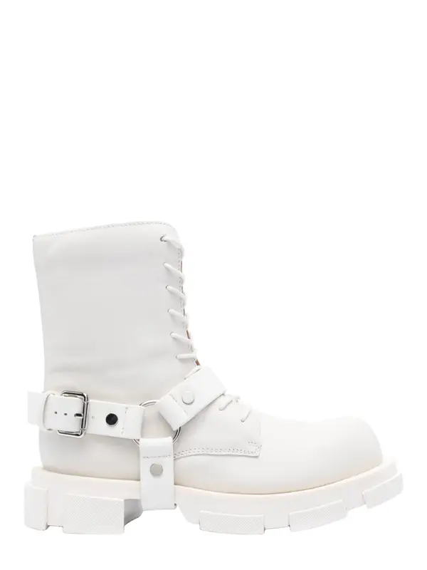 Both Gao Leather Boots - White
