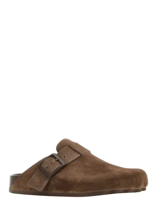 Balenciaga Sunday Suede Mules - Brown