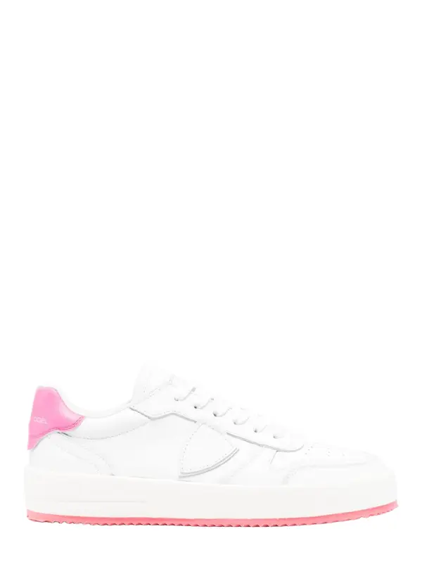 Philippe Model Temple Veau Leather Sneakers - White