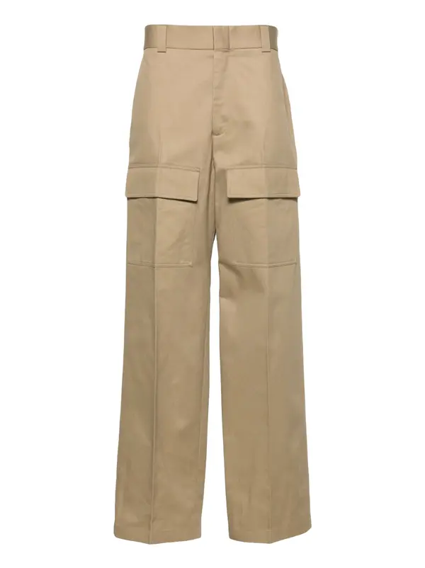 Gucci Wide-leg Cotton Cargo Trousers - Neutrals