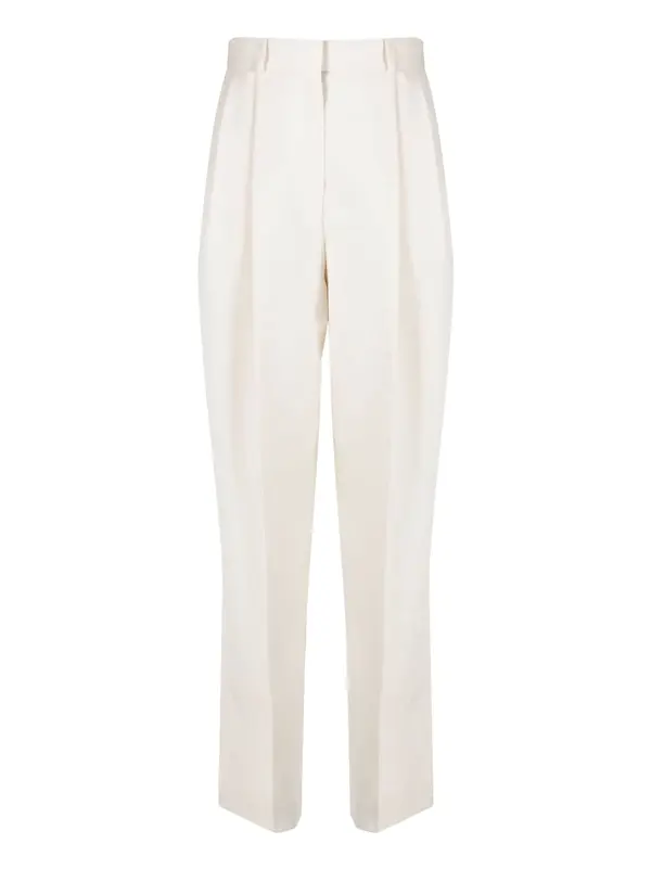 TOTEME Double-pleated Trousers - Neutrals