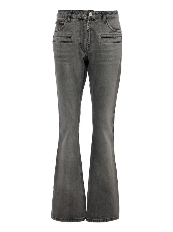 COURREGES Courrèges Low-rise Straight Jeans - Grey