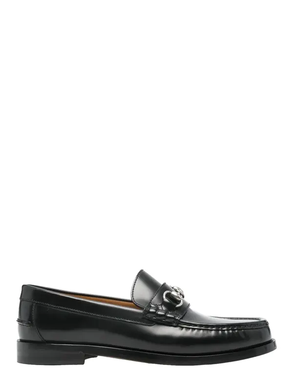 Gucci Horsebit Leather Loafers - Black