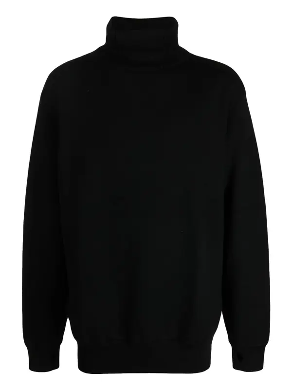 MAHARISHI Roll-neck Merino Wool Jumper - Black