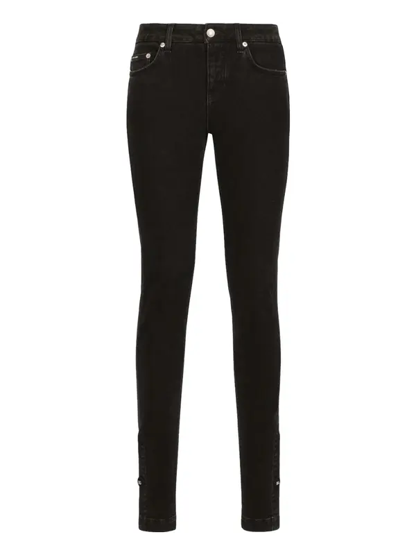 Dolce & Gabbana Mid-rise Skinny Jeans - Black