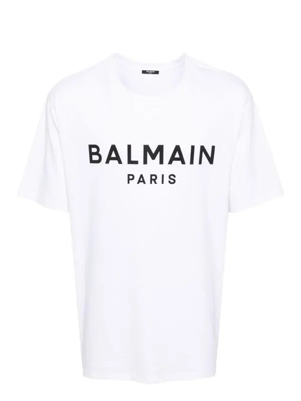 Balmain Logo-print Cotton T-shirt - White