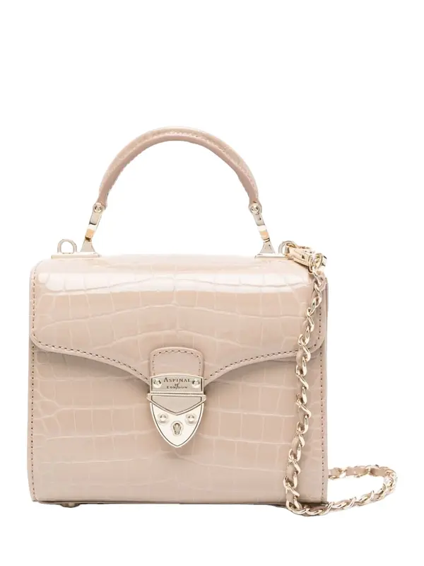 ASPINAL OF LONDON Mini Mayfair Top-handle Bag - Neutrals