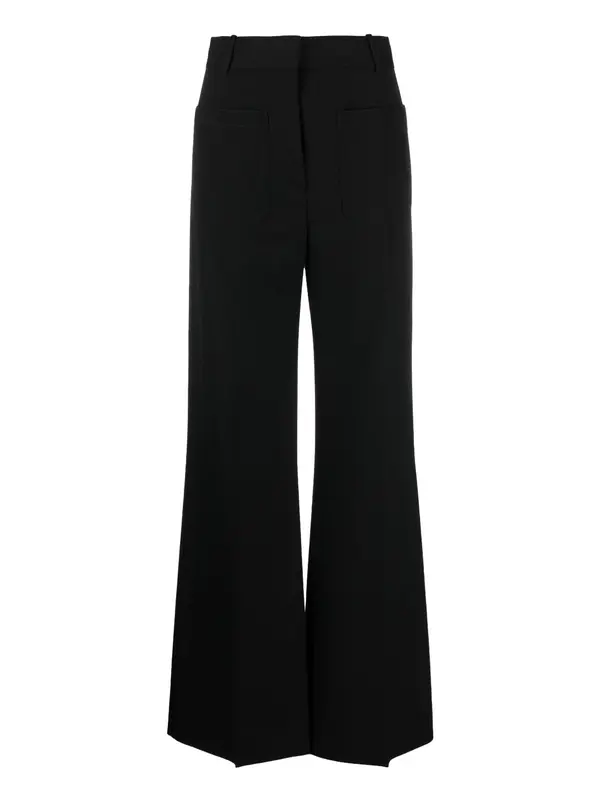 Victoria Beckham Alina Flared Trousers - Black