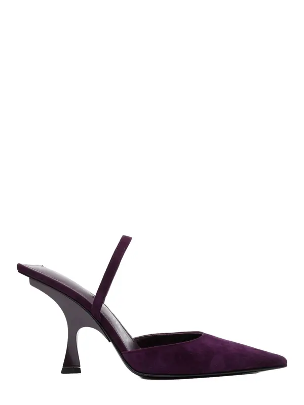 Attico Ester 95mm Slingback Mules - Purple