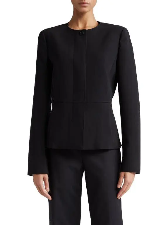 Max Mara Pepli Stretch Virgin Wool Jacket - Black